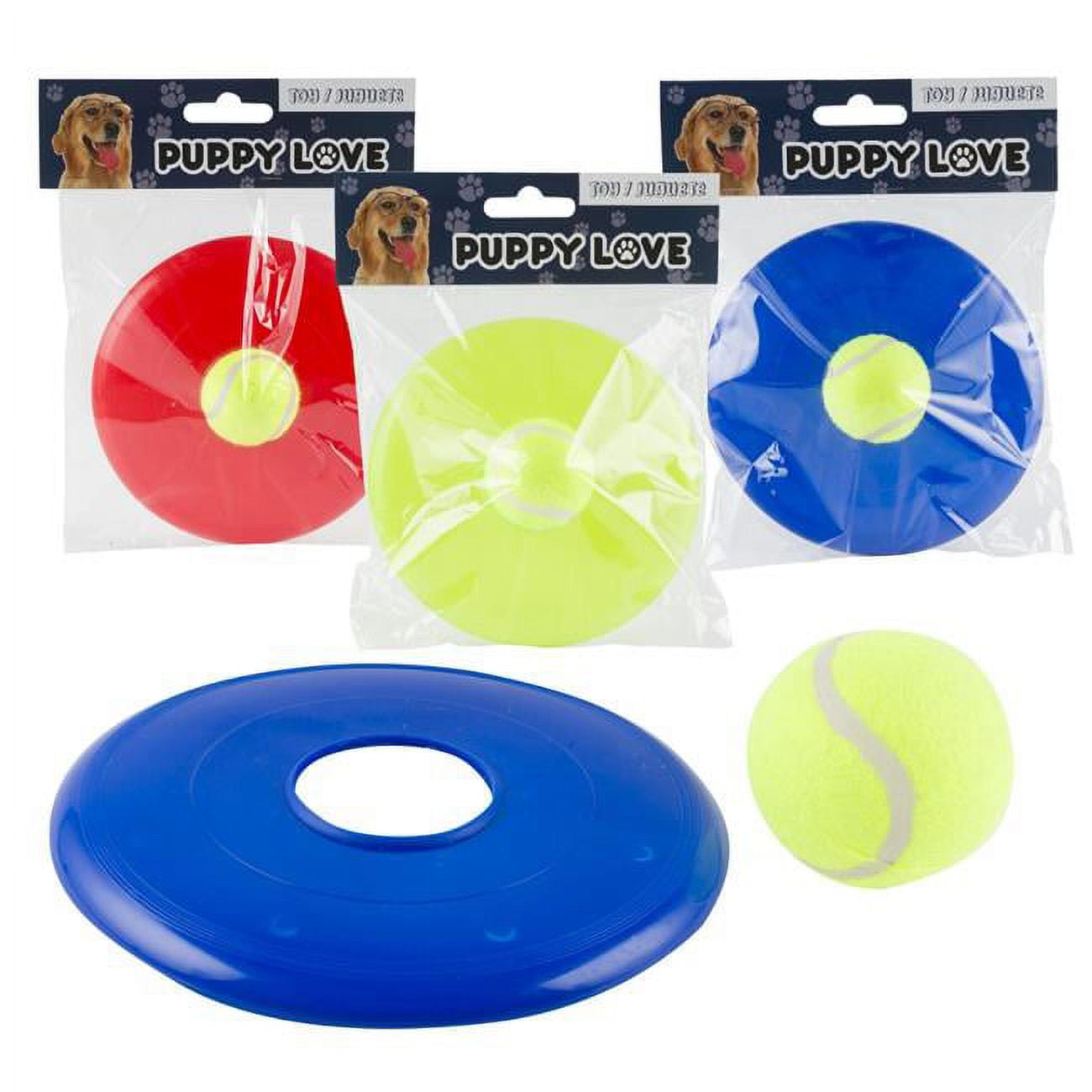 9 in. Flying Disk Pet Toy, Assorted Color - Case of 36 - Walmart.com