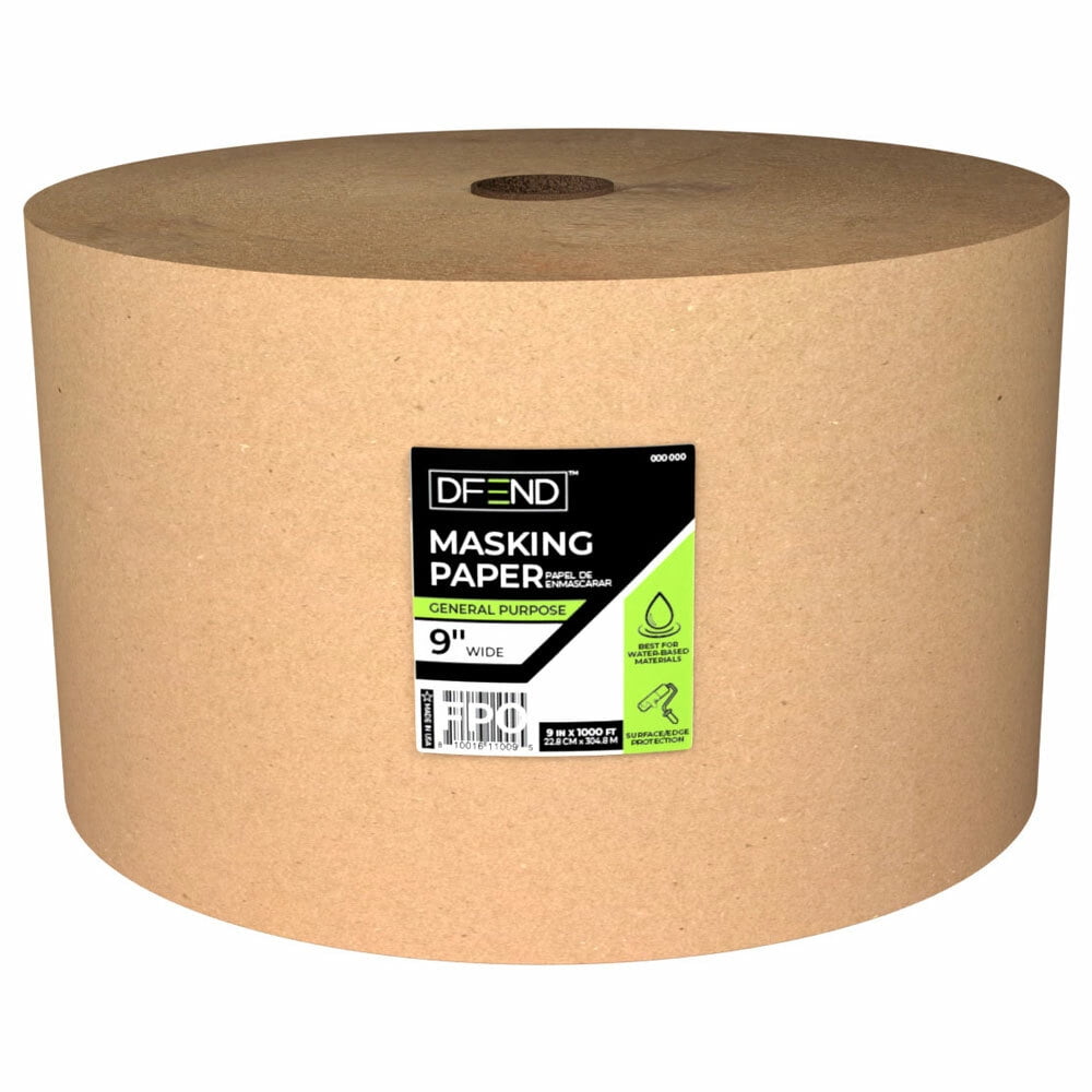 9 in x 1000 ft Kraft Masking Roll - Walmart.com