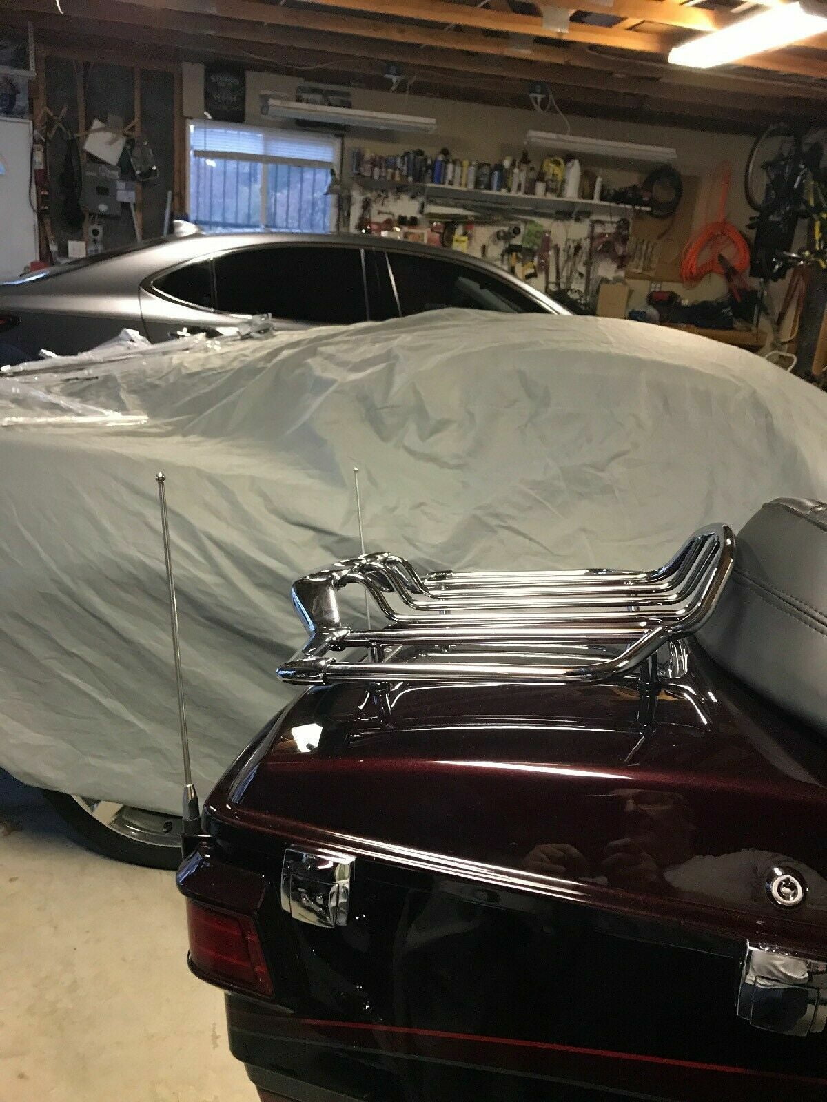 9" inch 2-pack AM/FM/XM/CB Stainless Steel Antennas Mast Rod for HARLEY ...