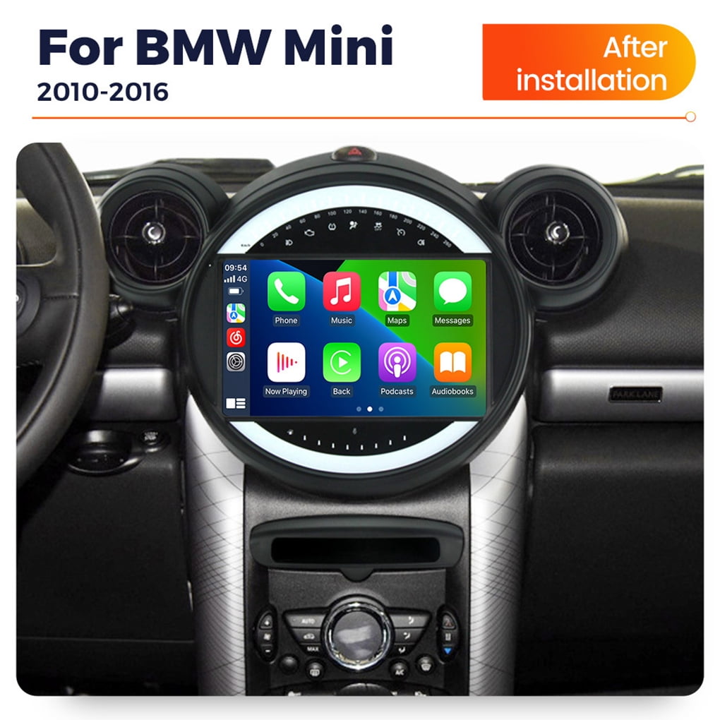 9-inch Android 14 Car Stereo for BMW Mini Cooper R56/R60 2007-2014, Wireless CarPlayer & Android ...