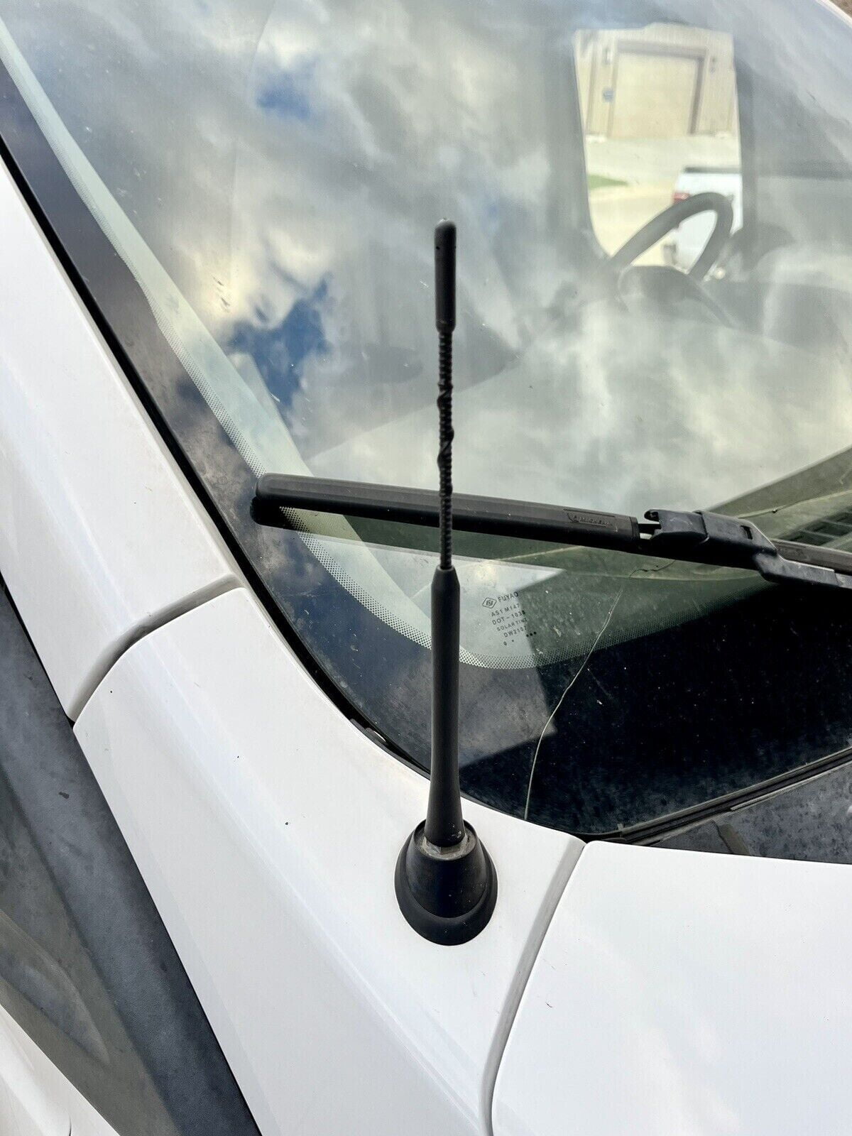9" inch Antenna Fuba Mast Black Power Rod Radio AM/FM for Ford Transit ...