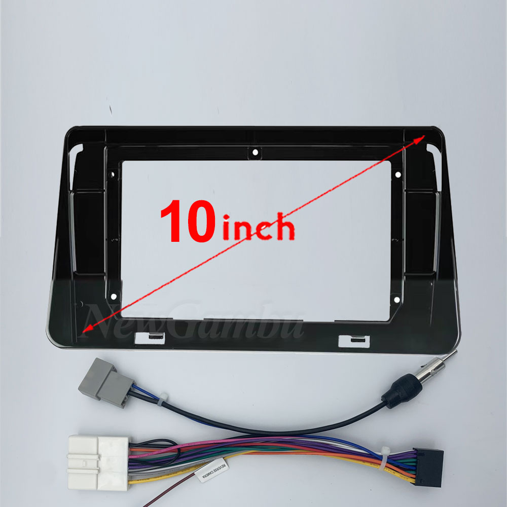 9 inch Car Fascia Frame For NISSAN MICRA KICKS 2017-2022 Cable Android Screen Dash Panel Trim ...