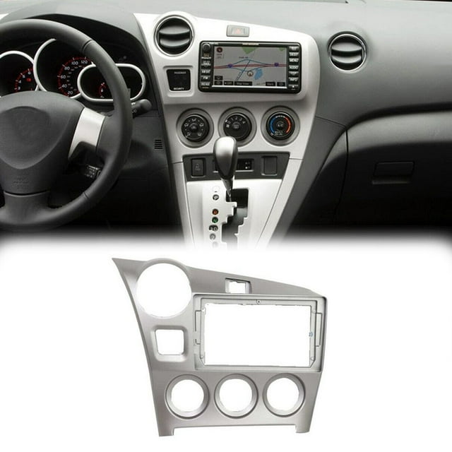 9 inch Car Radio Stereo Fascia Frame Panel Silver For Toyota For MATRIX ...