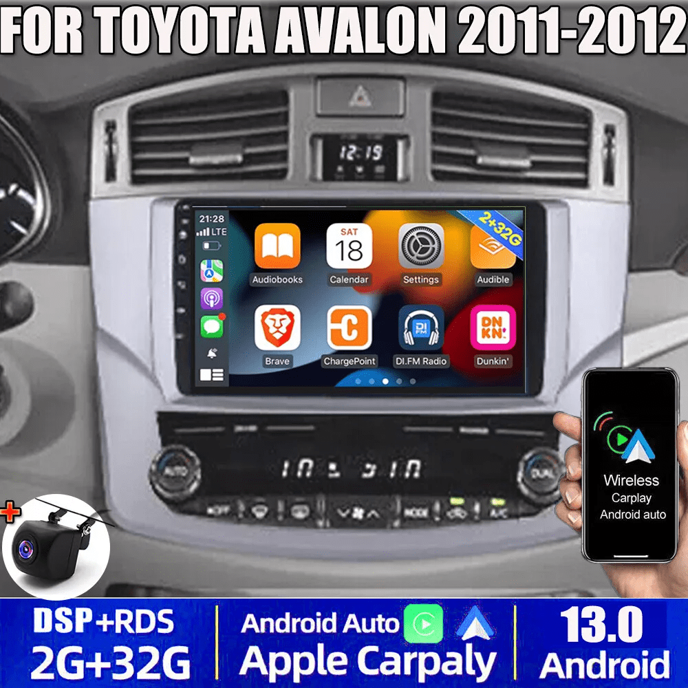 9 inch Car Stereo Radio with Carplay Android Auto for Toyota Avalon ...