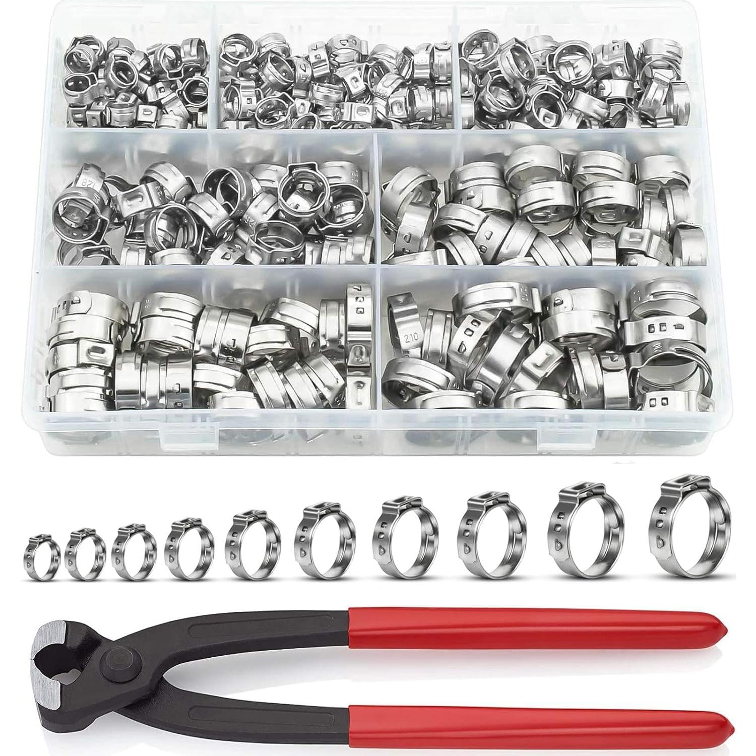 9 inch Ear Clamp Pliers Tool Carbon Steel Single Ear Clamp Pincer Pinch ...