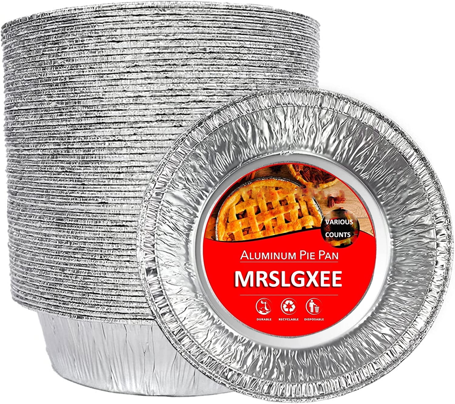 9-inch Pie Plate -disposable Aluminum Foil Pie Pot, Heavy-duty, Baked ...