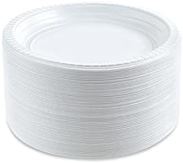 9 inch Round Plastic Plates 3 Compartment - 3 Section Plates ...