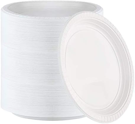 9 inch Round Plastic Plates 3 Compartment - 3 Section Plates ...