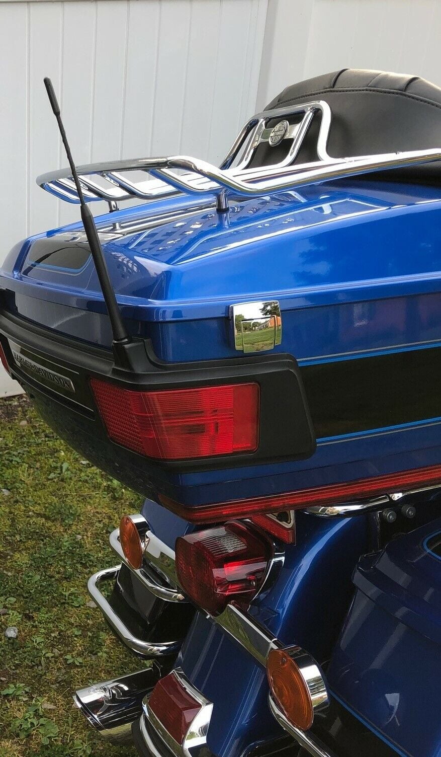 9" inch Short Black Whip AM/FM/XM/CB Antenna Mast Power Rod for HARLEY ...