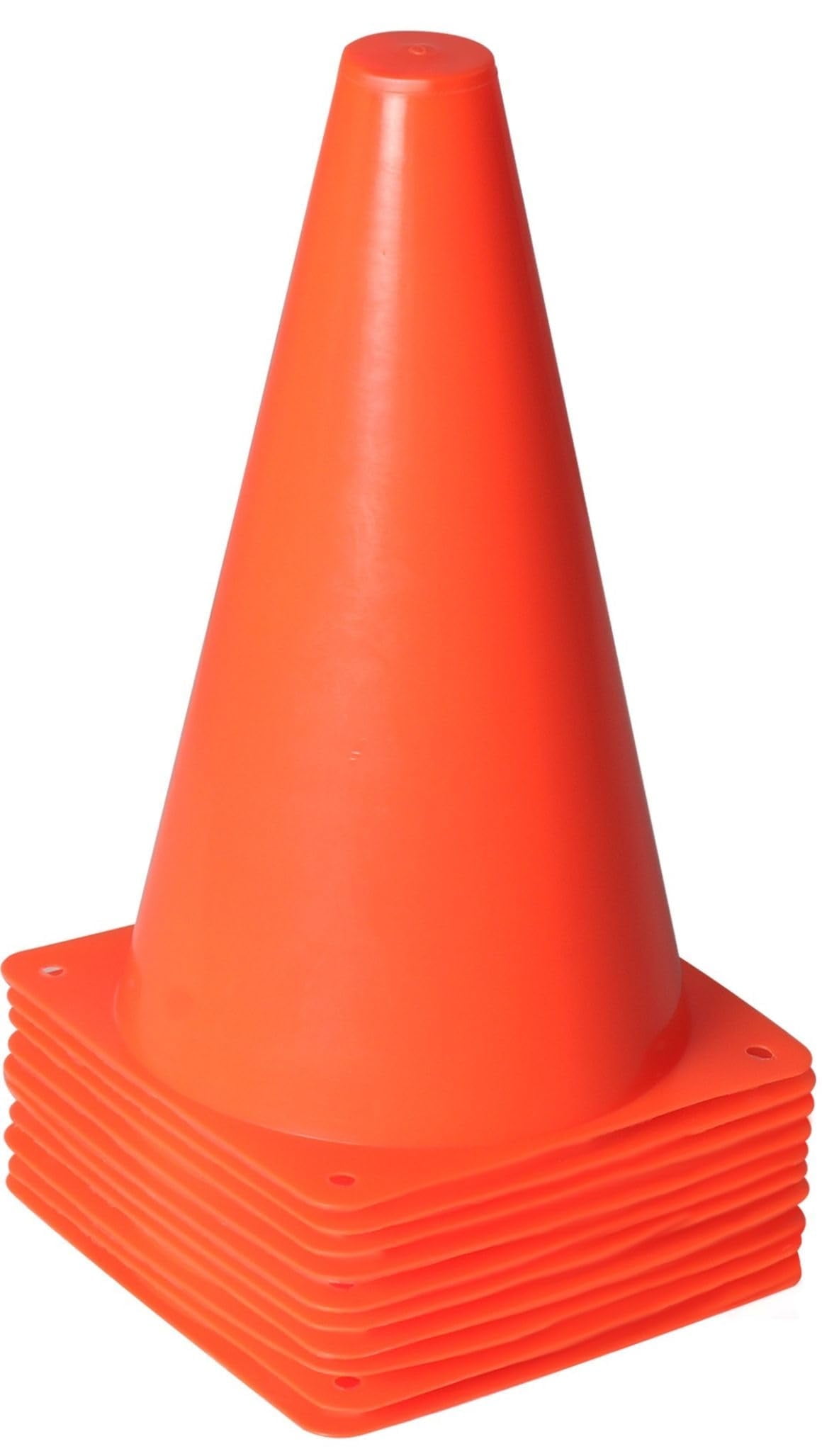 9 inch Soccer Training Cones for Outdoor Activity, Orange Traffic Cones ...