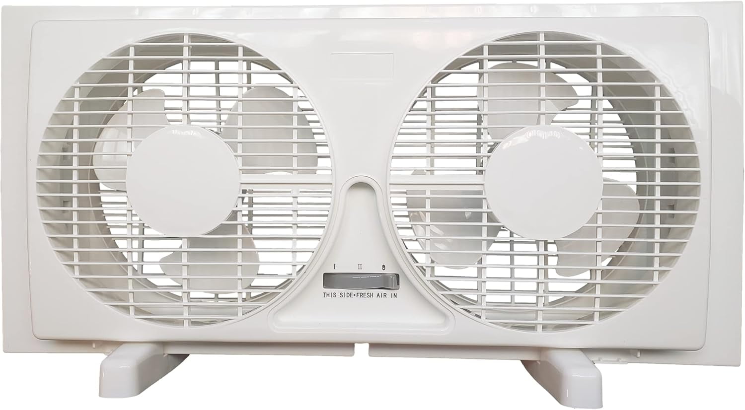 9-inch Twin Window Fan with Manual Reversible Airflow Control, Auto ...