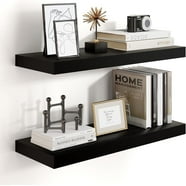 Sorbus Extra Long Floating Rectangle Shelves – 35" L x 9" D x 1.5" H ...