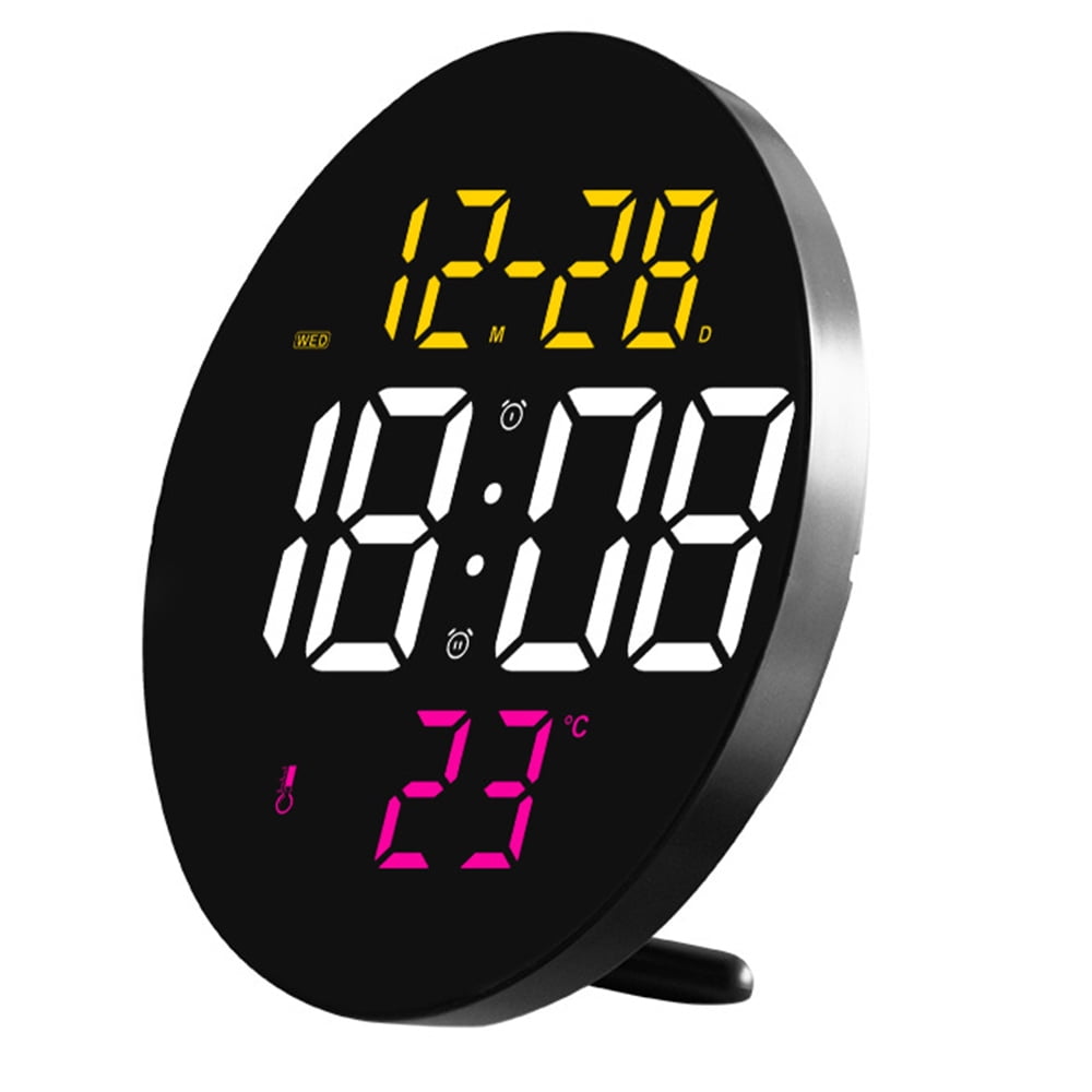 9-inch dual-purpose LED clock multi-function living room clock bedside ...