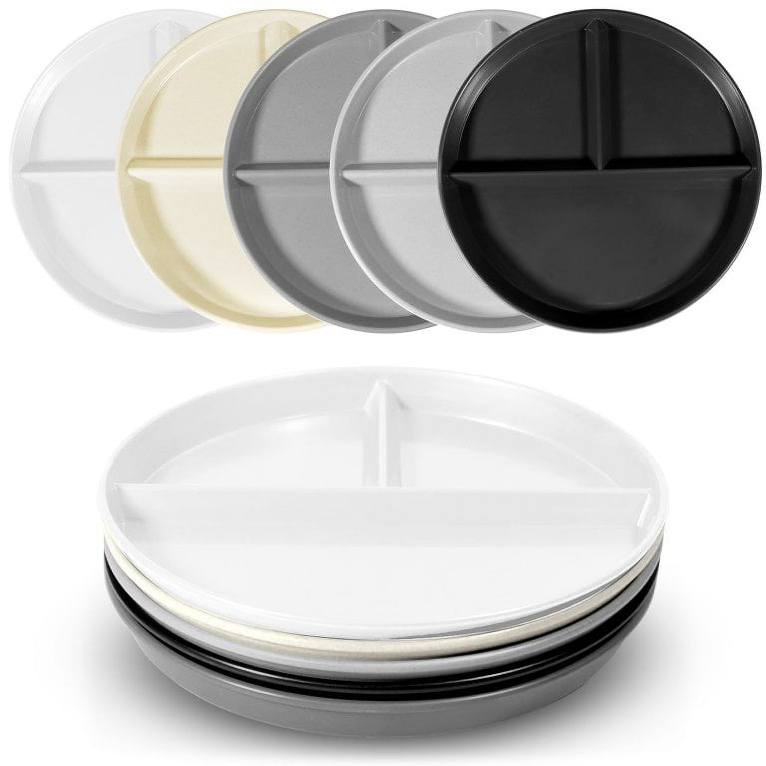 9-inch wheat portion Control Plate/Adult Weight Loss Plate, 5-piece ...