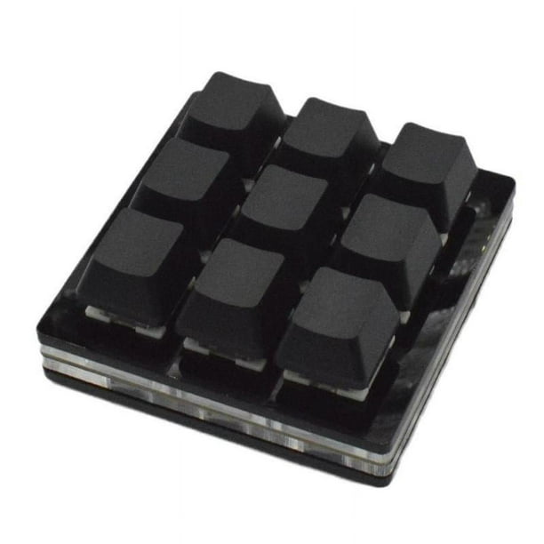 9-key Black Small Keyboard Mini Keyboard Copy And Paste Custom Shortcut Keys One-key Password ...