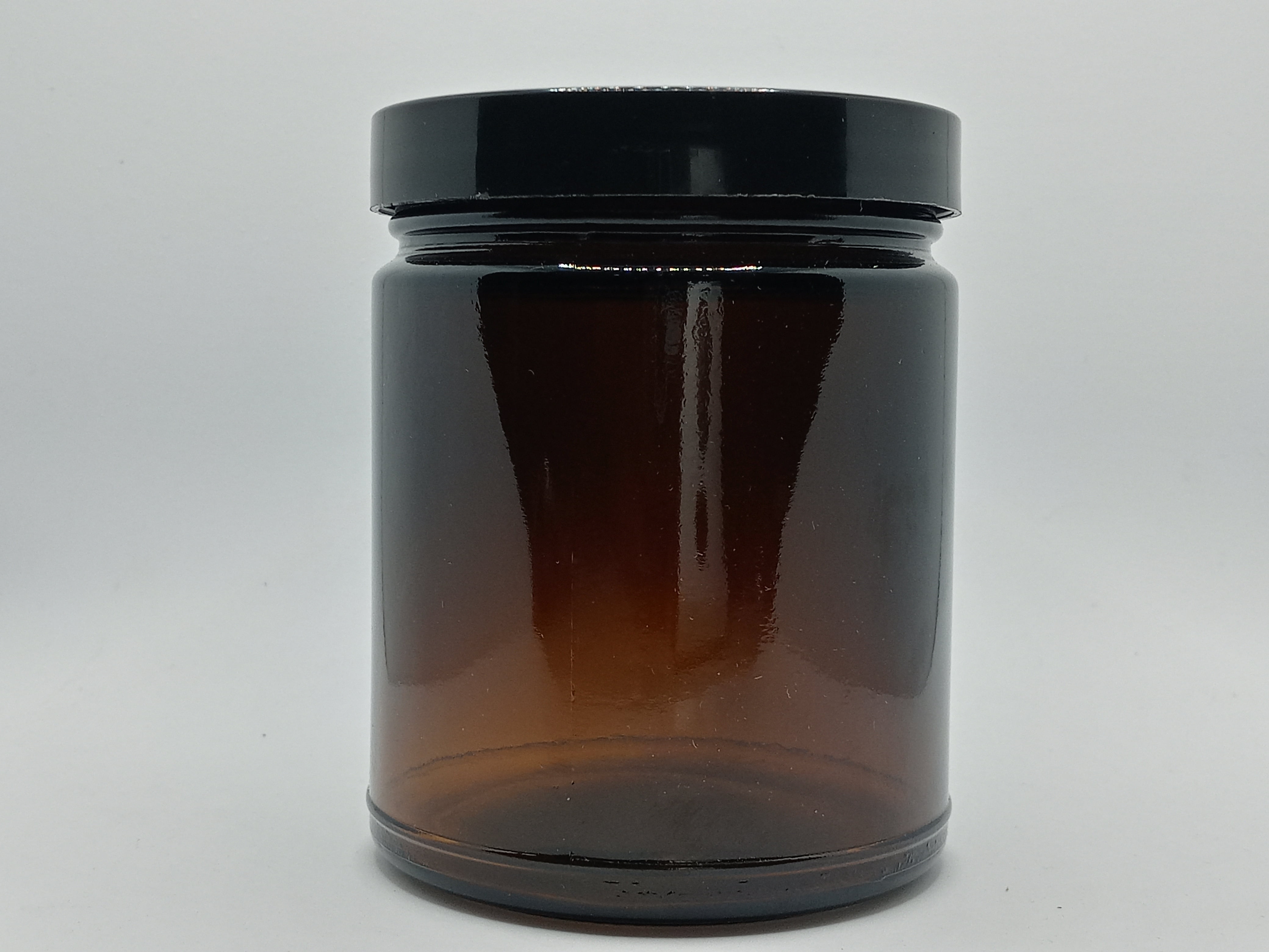 9 oz. Amber Glass Jar/ with Lid (12 Pack) - Walmart.com