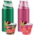 9 oz Rimmed Swirl Clear Plastic Wine Cups Disposable Elegant Graduation ...