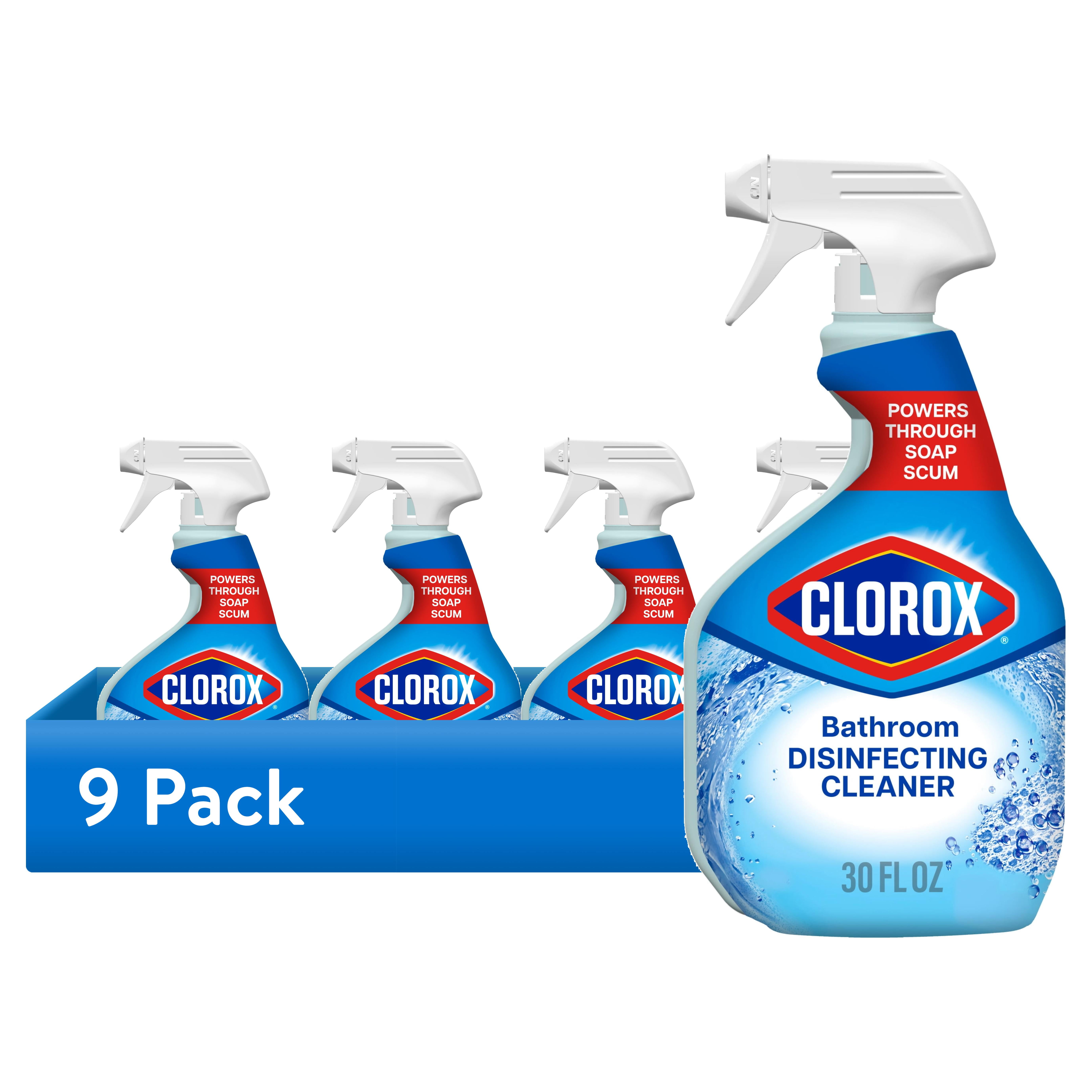 (9 pack) Clorox Bathroom Disinfecting Cleaner and Shower Cleaning ...