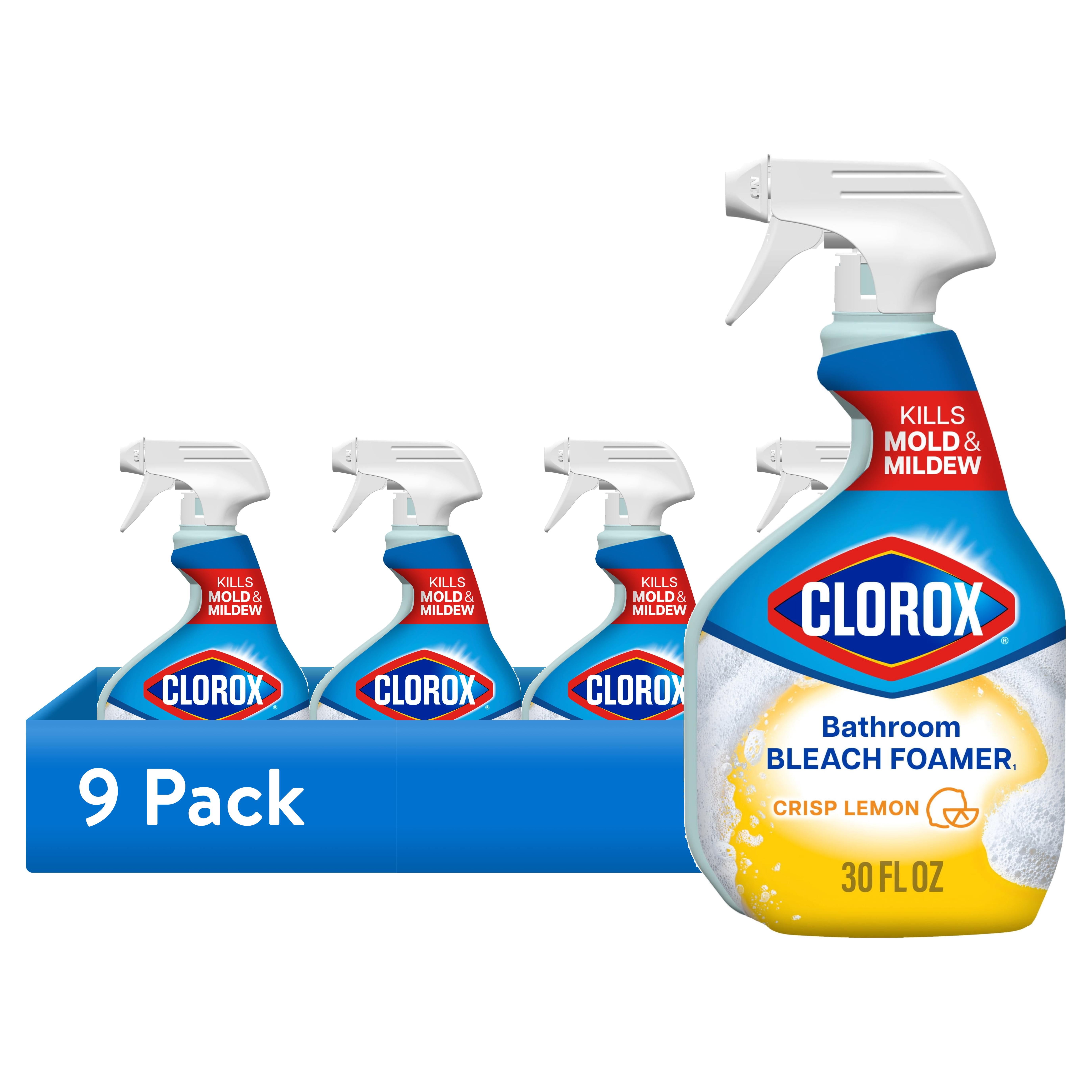 (1 pack) Clorox Bleach Foamer Bathroom and Shower Cleaner Spray, Crisp ...