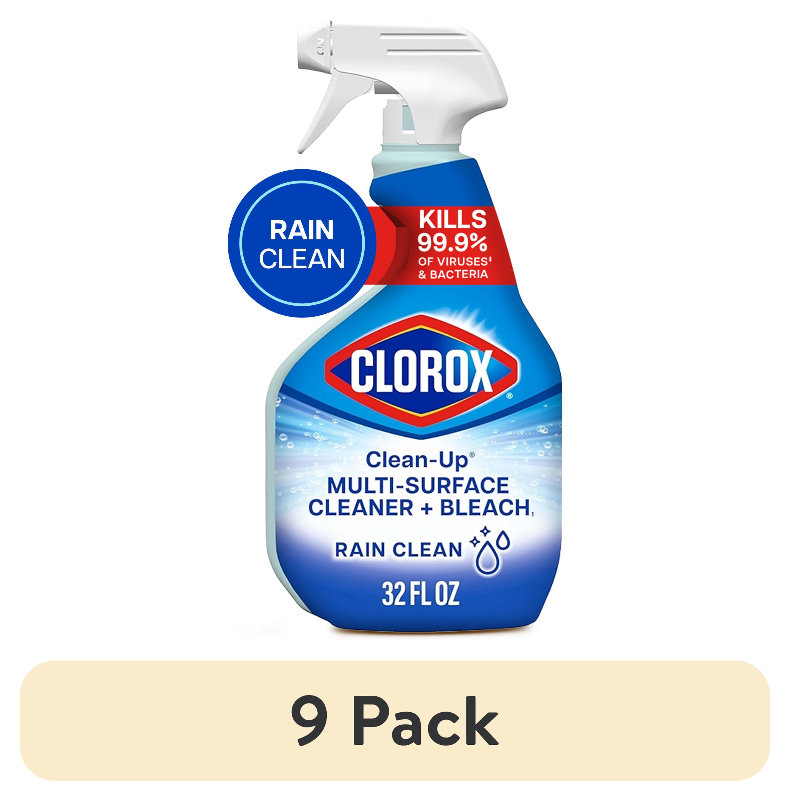 (9 pack) Clorox Clean-Up All Purpose Cleaner Spray with Bleach, Rain ...