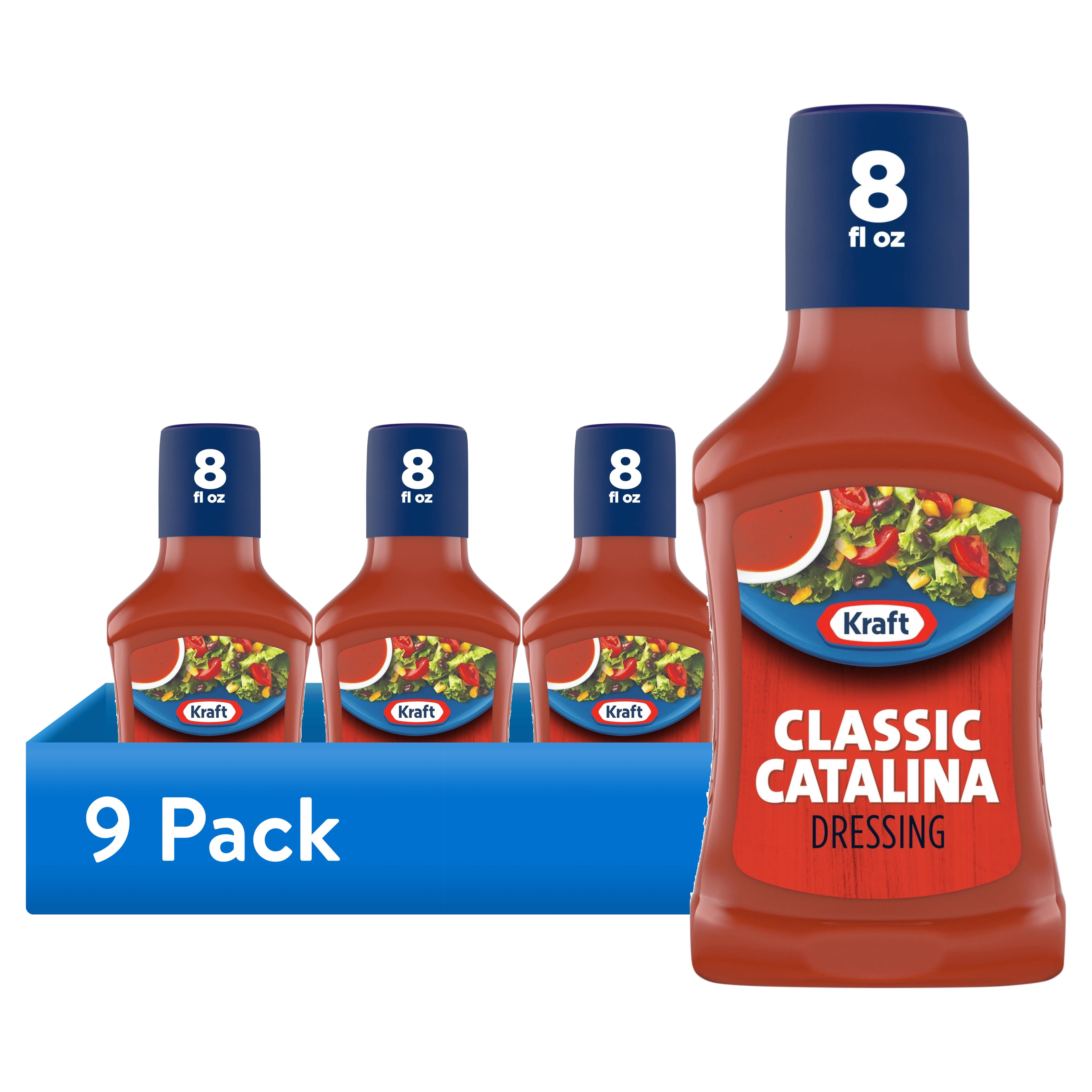 (9 pack) Kraft Classic Catalina Dressing, 8 fl oz Bottle - Walmart.com