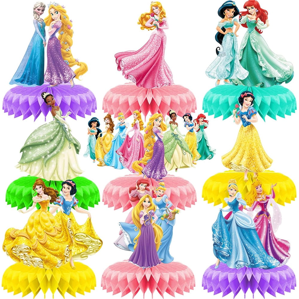 9 pack Princess Party Honeycomb Centerpiece Table Decorations Birthday ...