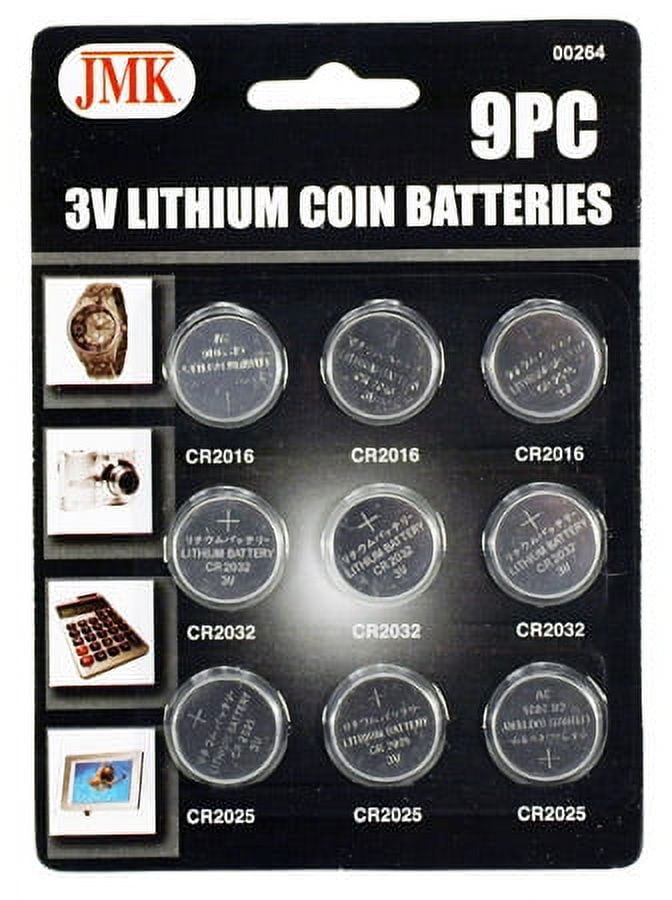 9-pc. 3V Lithium Coin Batteries - Walmart.com