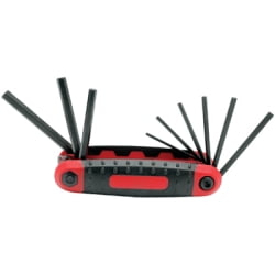 9 pc Folding Hex Key Set - SAE - Walmart.com