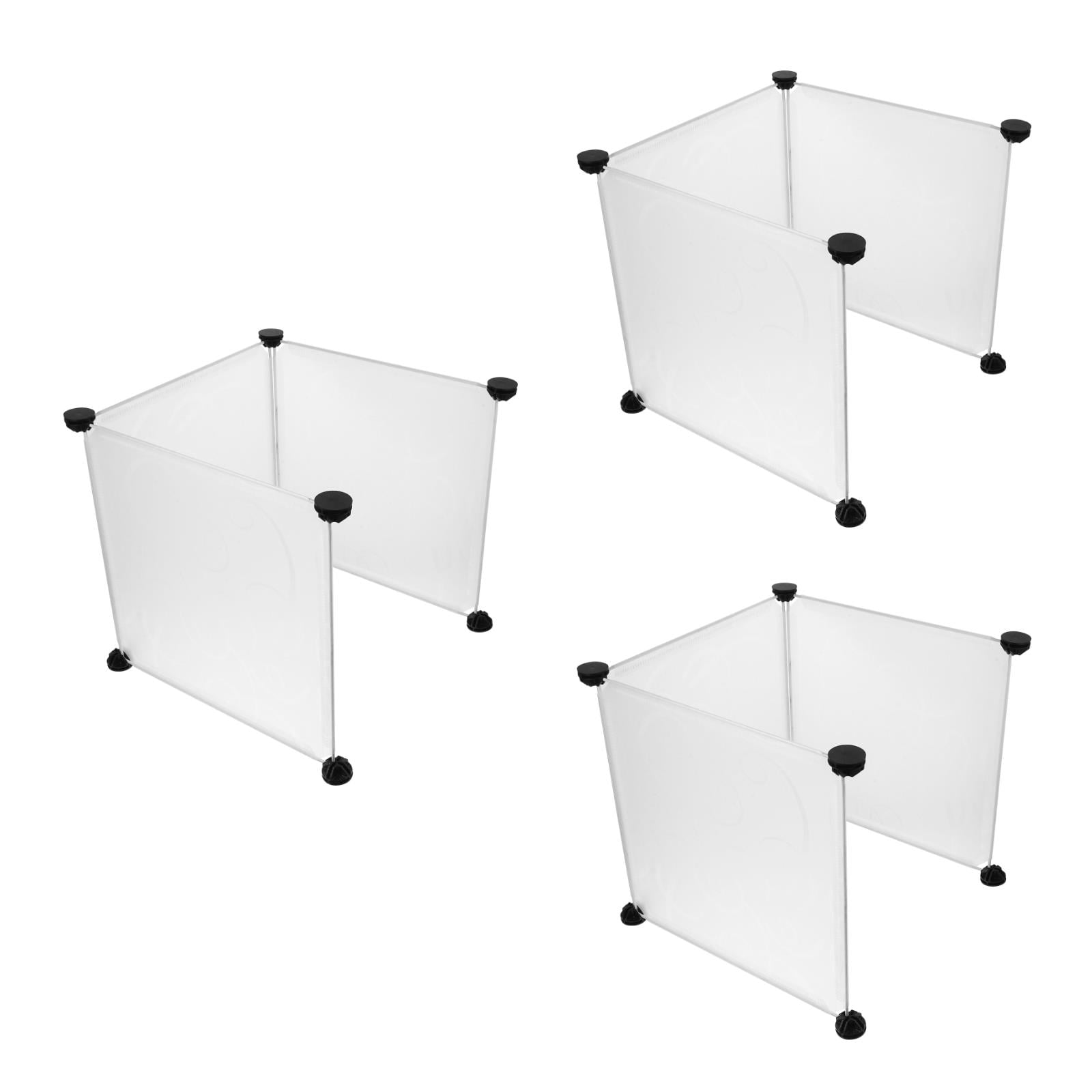 9 pcs Clear Litter Box Splash Guard Transparent Privacy Screens Pee ...