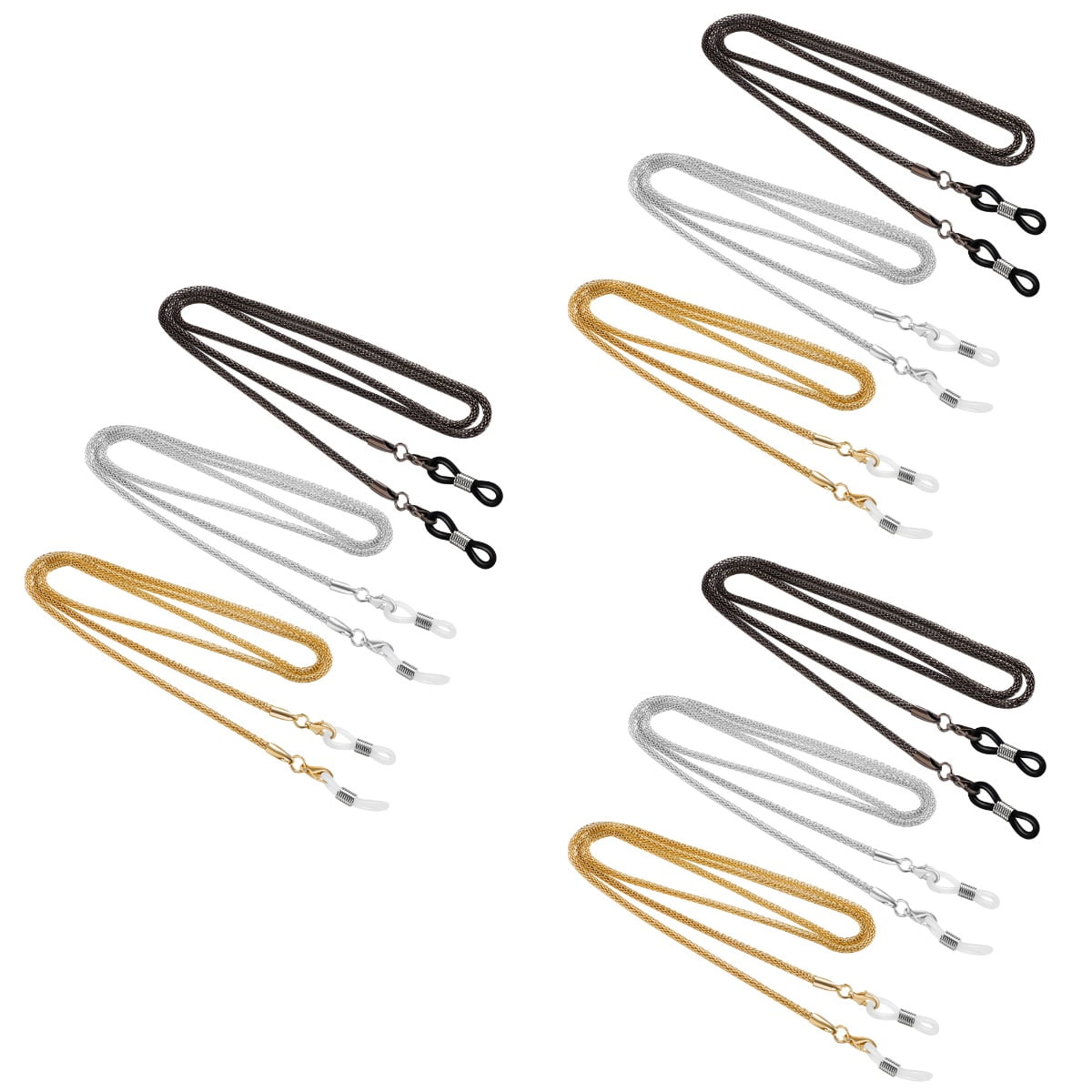 9 pcs Delicate Glasses Chain Hanging Neck Spectacles Chain Eyeglasses ...