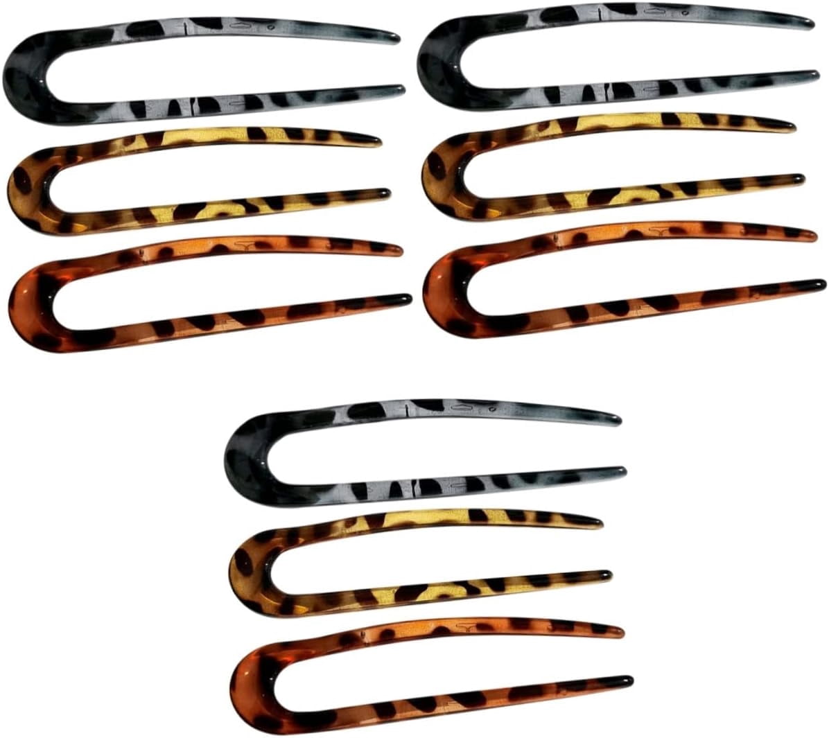 9 pcs Head Hairpin Ponytail Stick Chinese Pins Women U for Fork Shell ...