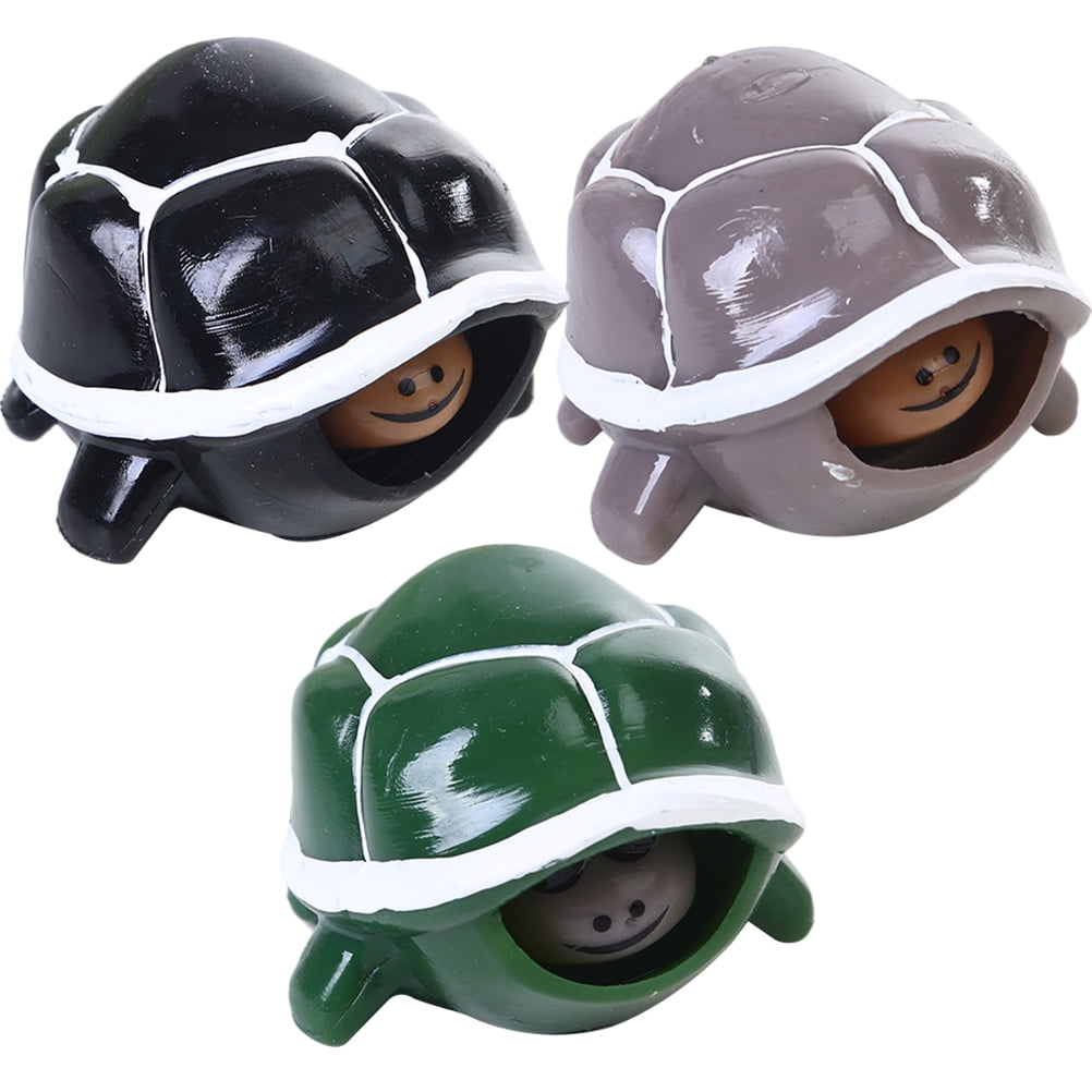 9 pcs Mini Stress Relief Toys Turtle Figurines Squeeze Toy Stress ...