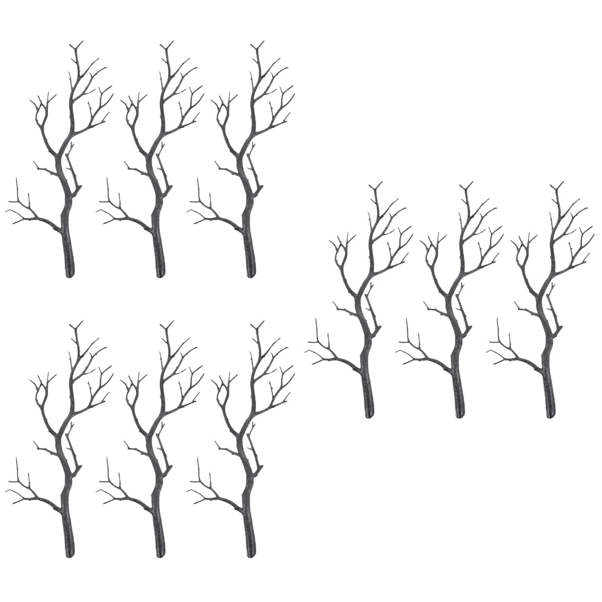 9 pcs Natural Tree Branch Model Realistic Tree Branch ABS Tree Branch ...