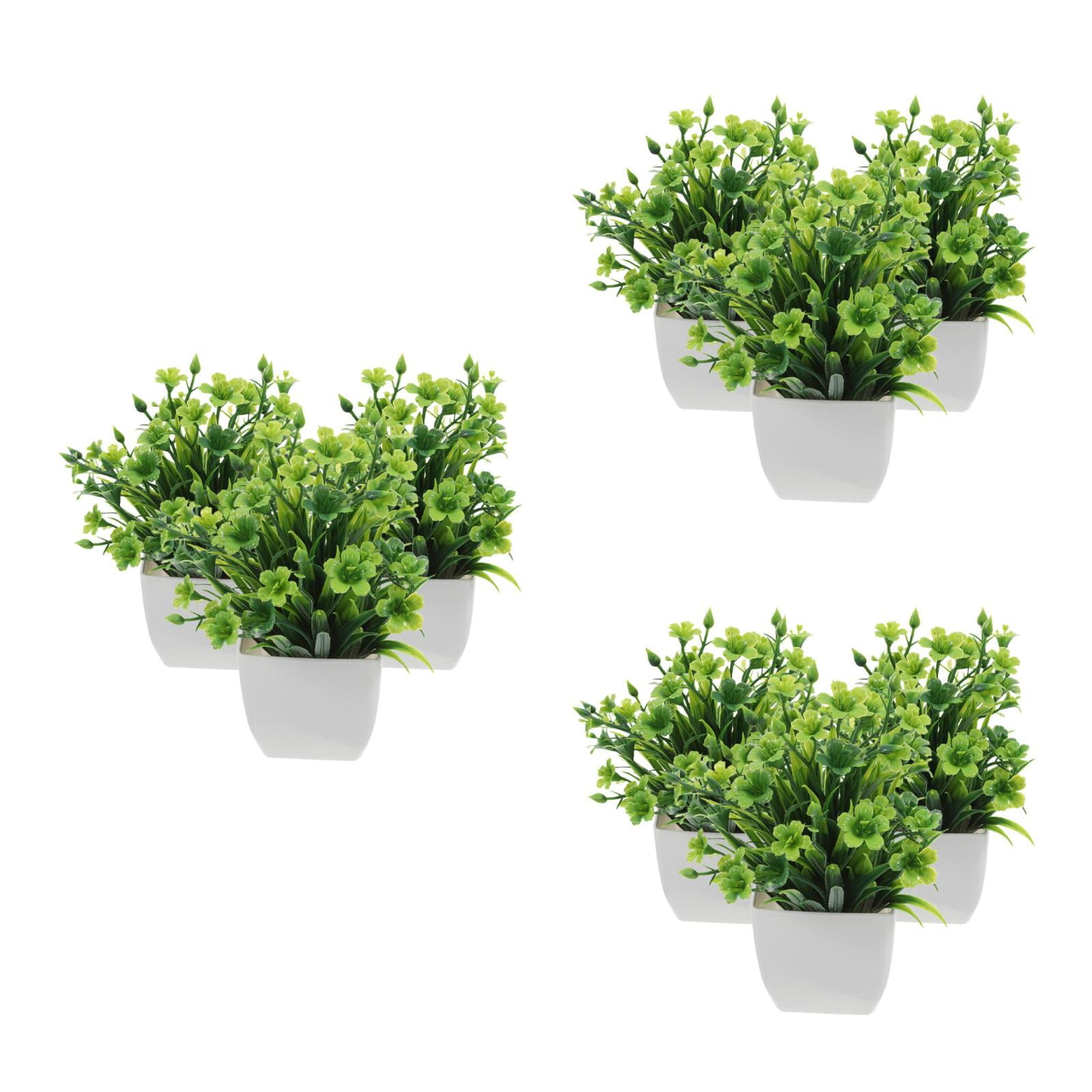 9 pcs Realistic Potted Plants Home and Office Decor Small Fake Plants ...