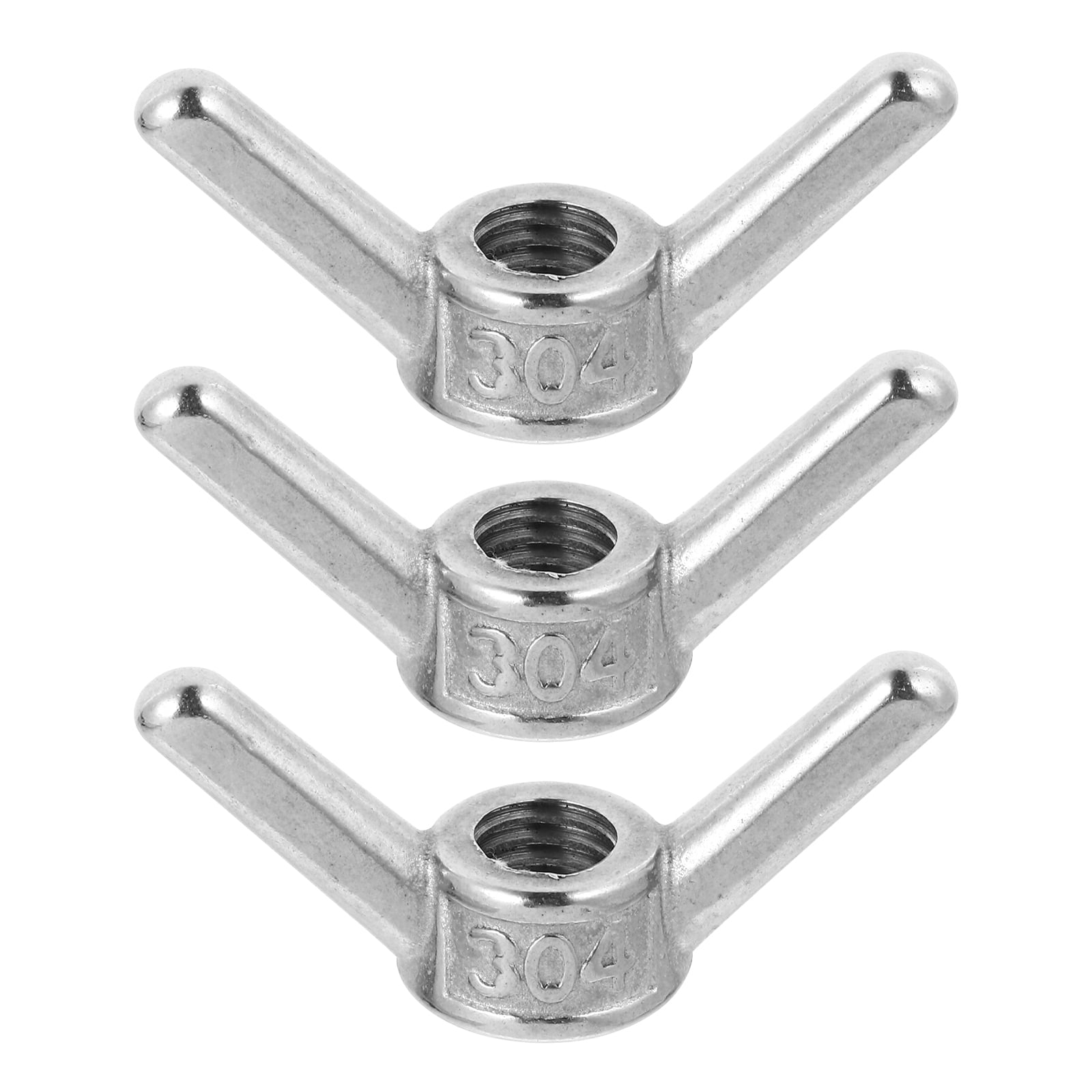 9 pcs Standard Type M10 Butterflies Nuts Threaded Hand Nut Wing Nuts ...