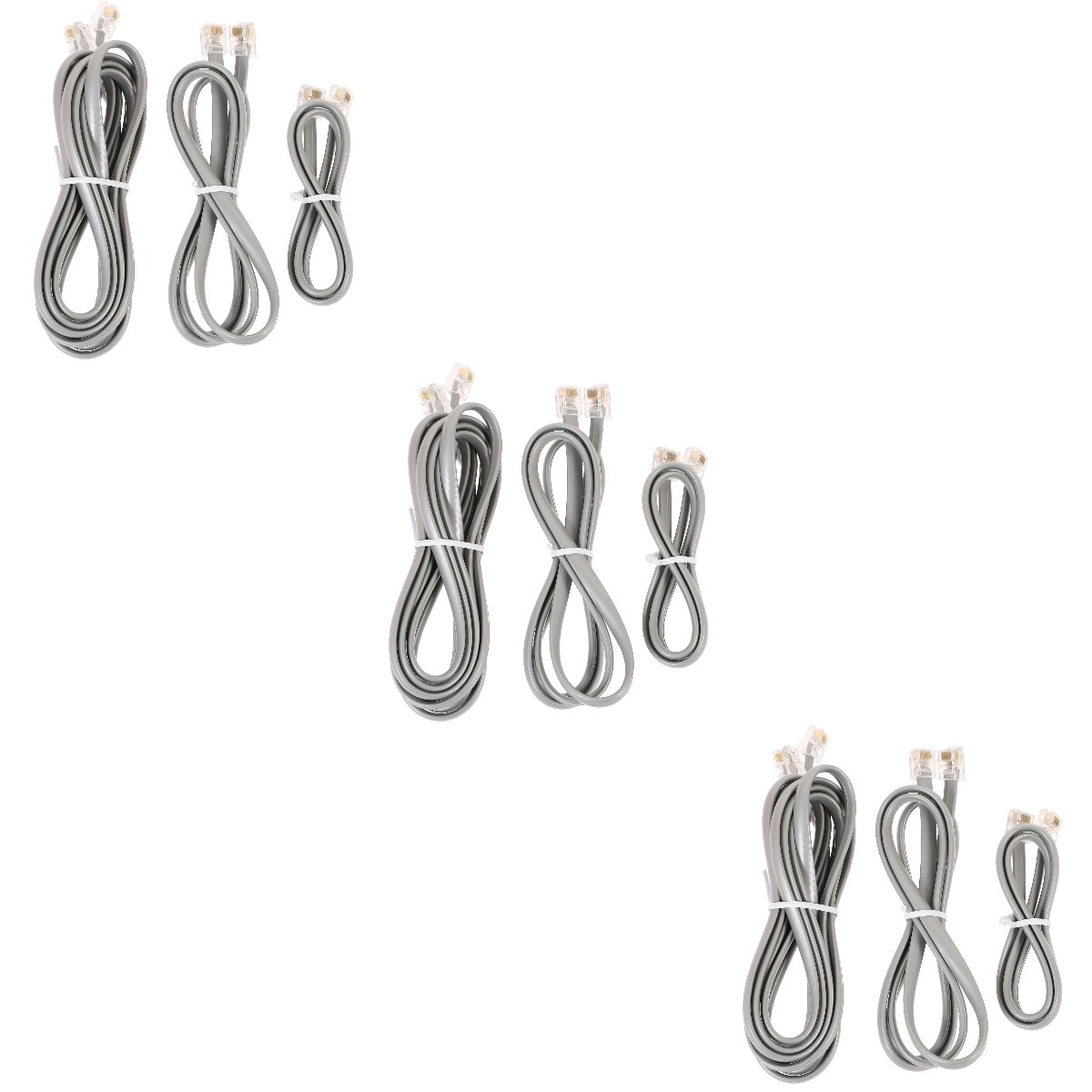 9 pcs Telephone Extension Cord Phone Cable Landline Phone Wire Line ...