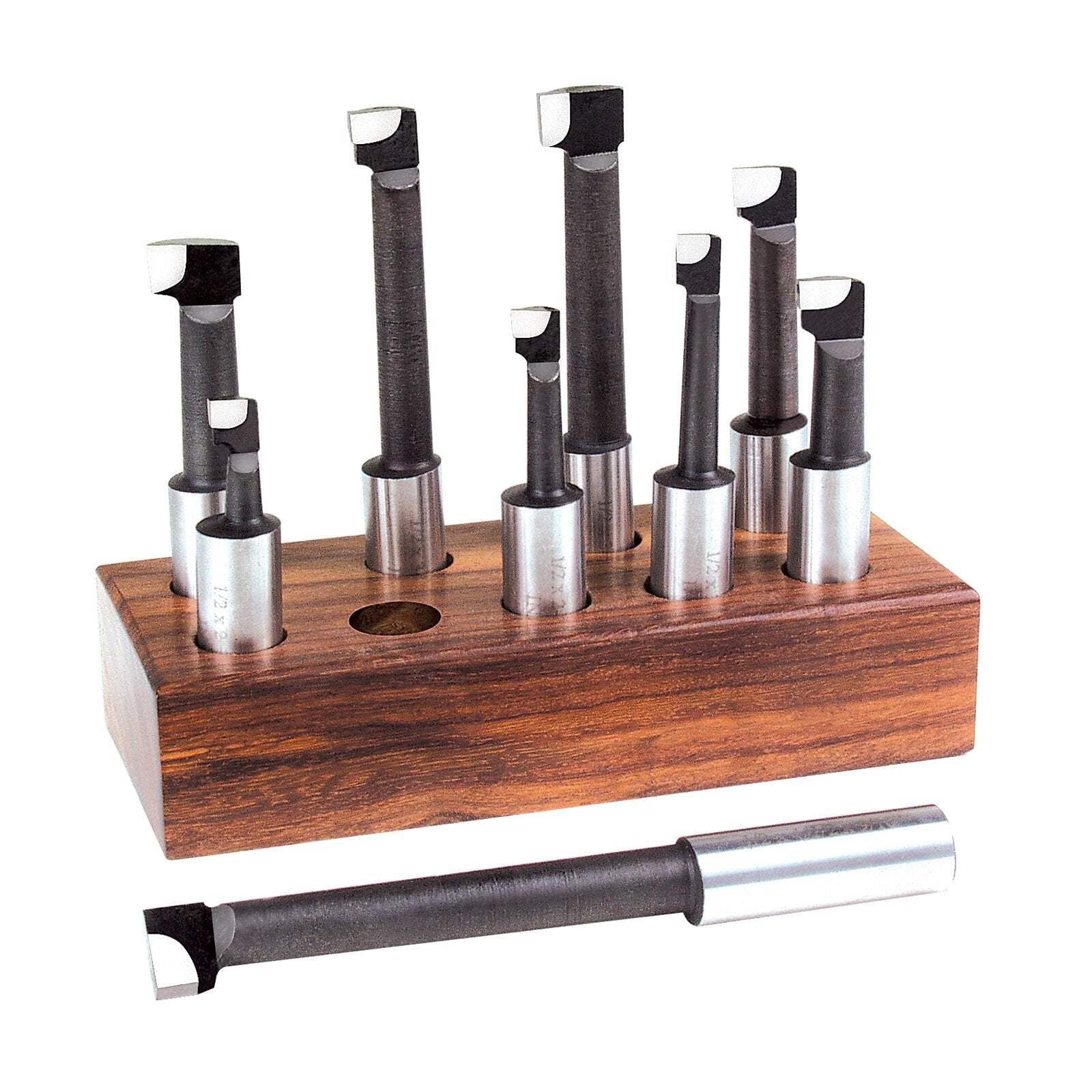 9-piece Carbide Tipped Boring Tool Set with Rack - Walmart.com