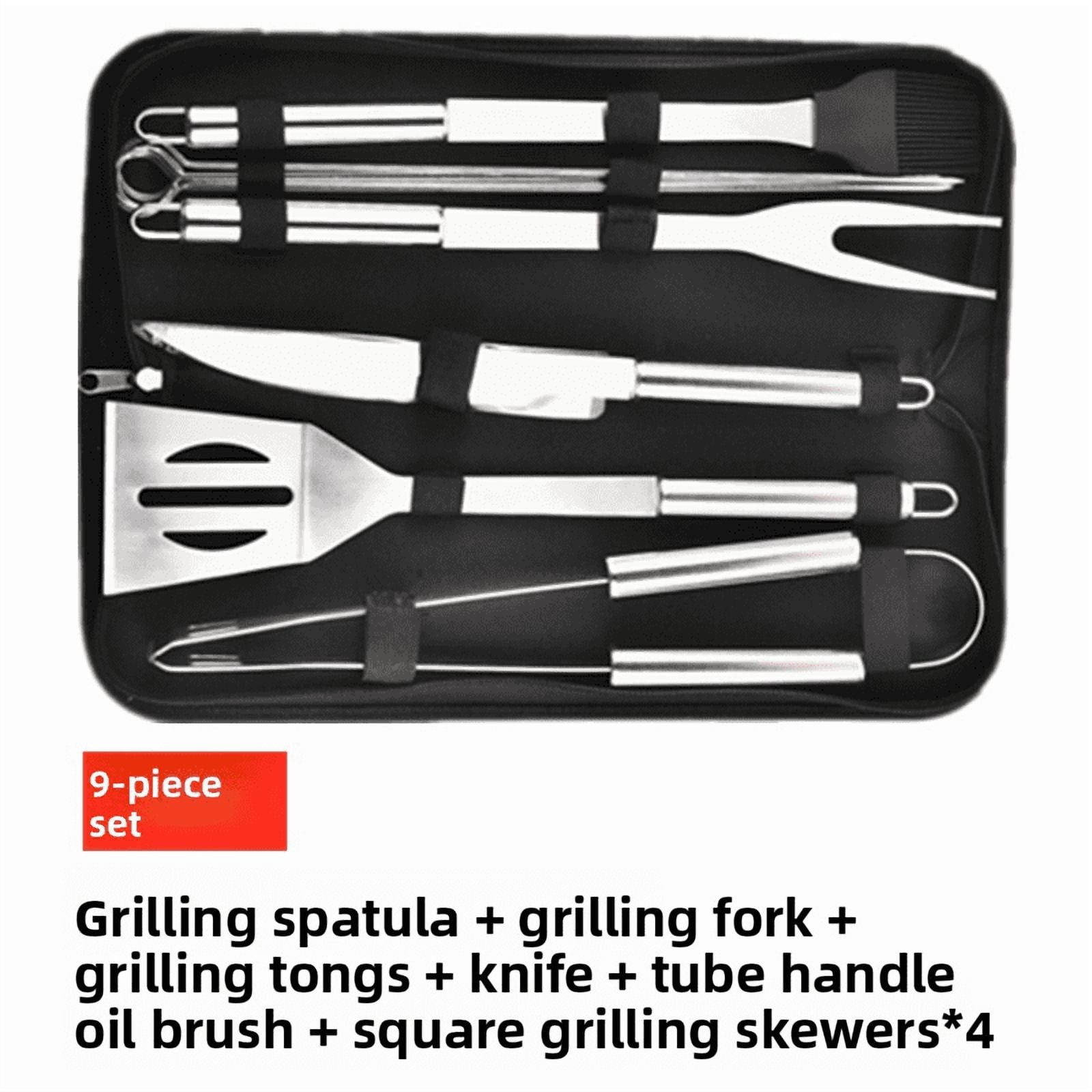 9-piece outdoor patio barbecue grill set, including various practical ...