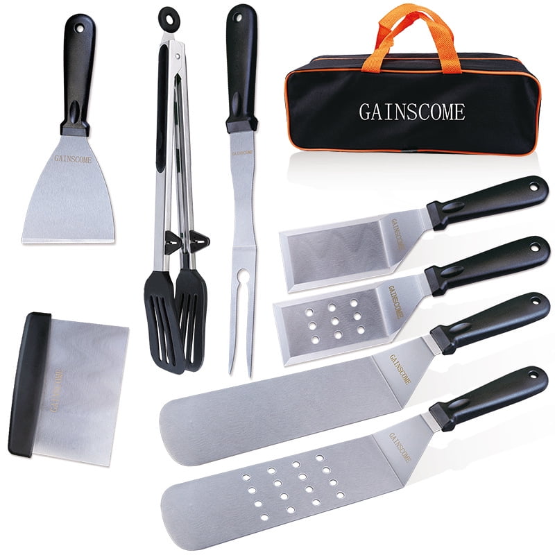 9-piece stainless steel cooking tool set - Walmart.com
