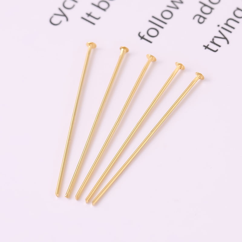9-shaped needle brass beading needle DIY handmade T needle with pearl ...