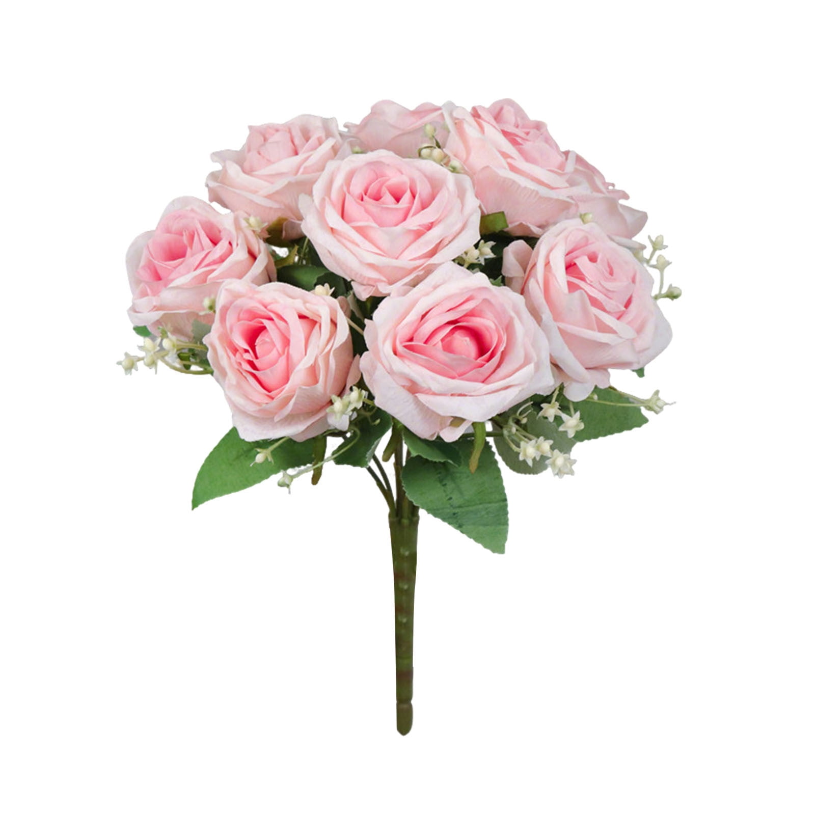 9 simulated toffee roses, realistic home bouquet Lifelike living room ...