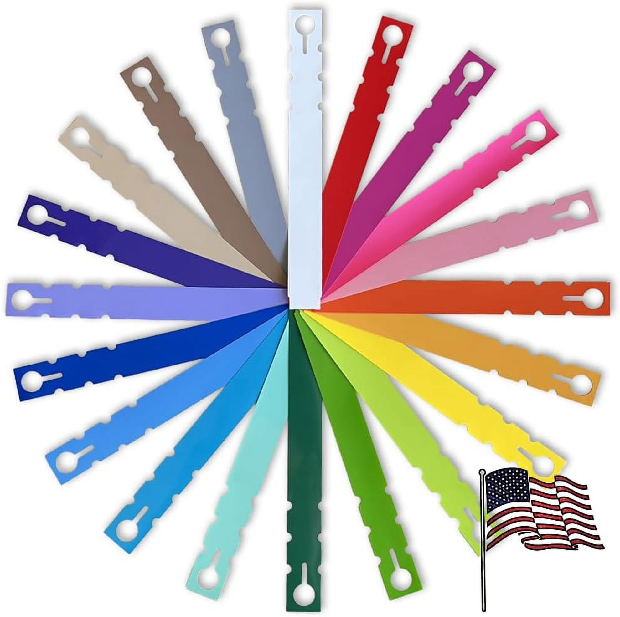 9" x 1" Assortment of 20 Colors - 250 Pcs - Plastic Plant Tags and ...