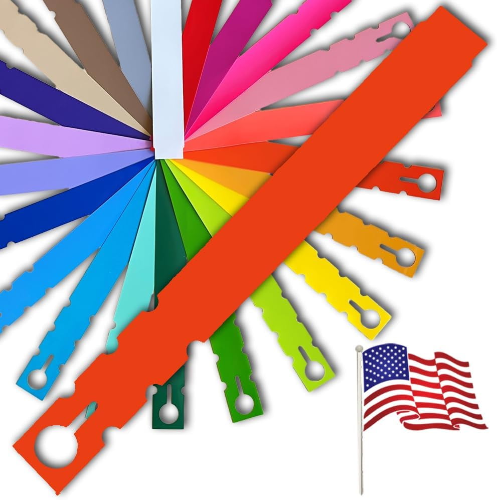 9" x 1" Orange - 2,000 Pcs - Plastic Plant Tags and Labels - Wrap ...