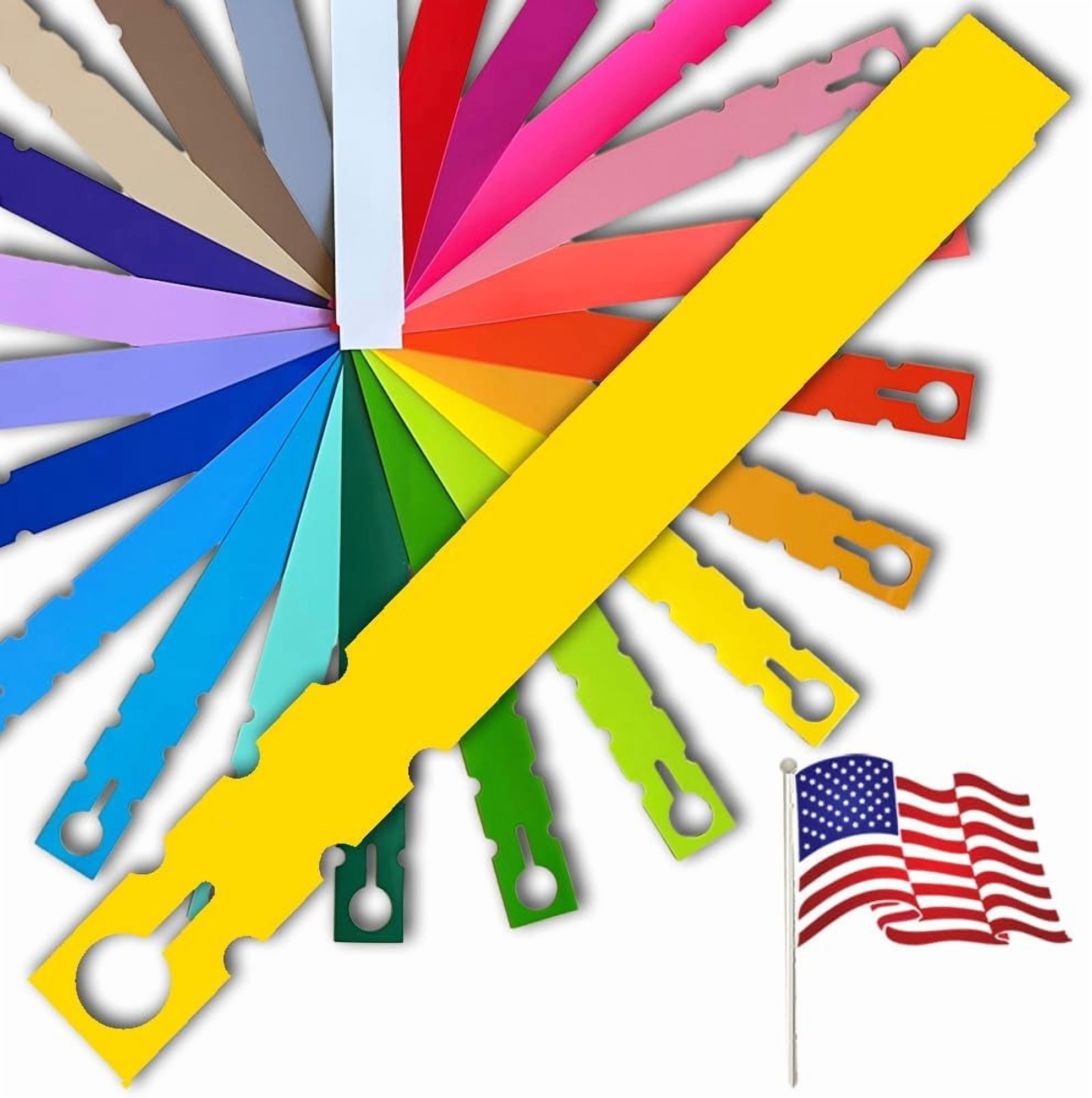 9" x 1" Yellow - 500 Pcs - Plastic Plant Tags and Labels - Wrap Around ...