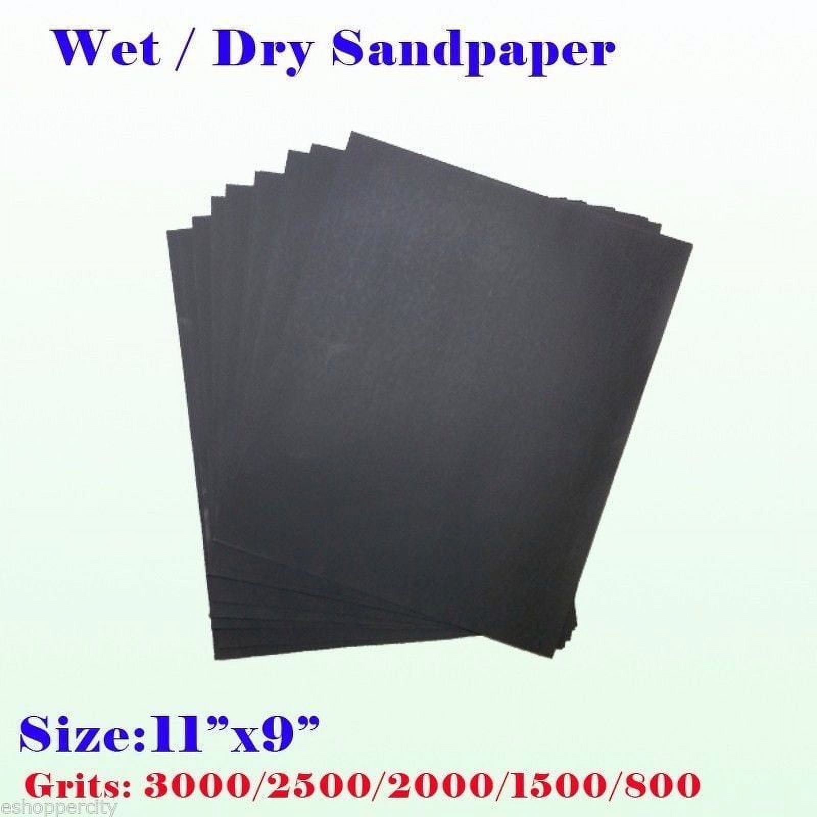 9" x 11" Wet Dry Sandpaper Sanding Paper Abrasive 800/1500/2000/2500 ...