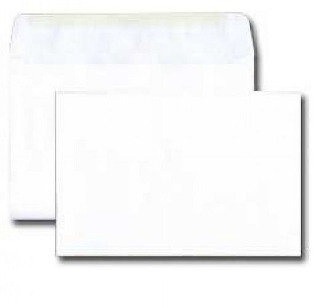 9 x 12 Booklet Envelope - Open Side - 28# White - (9 x 12) - Large ...