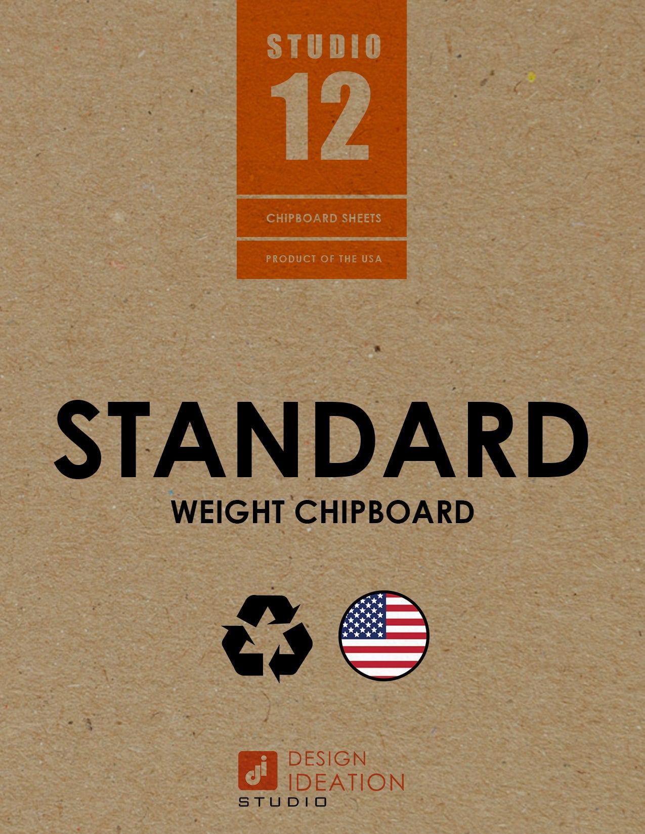 9" x 12" Chipboard. STANDARD. Studio 12 Chipboard Sheets. Loose Sheet ...