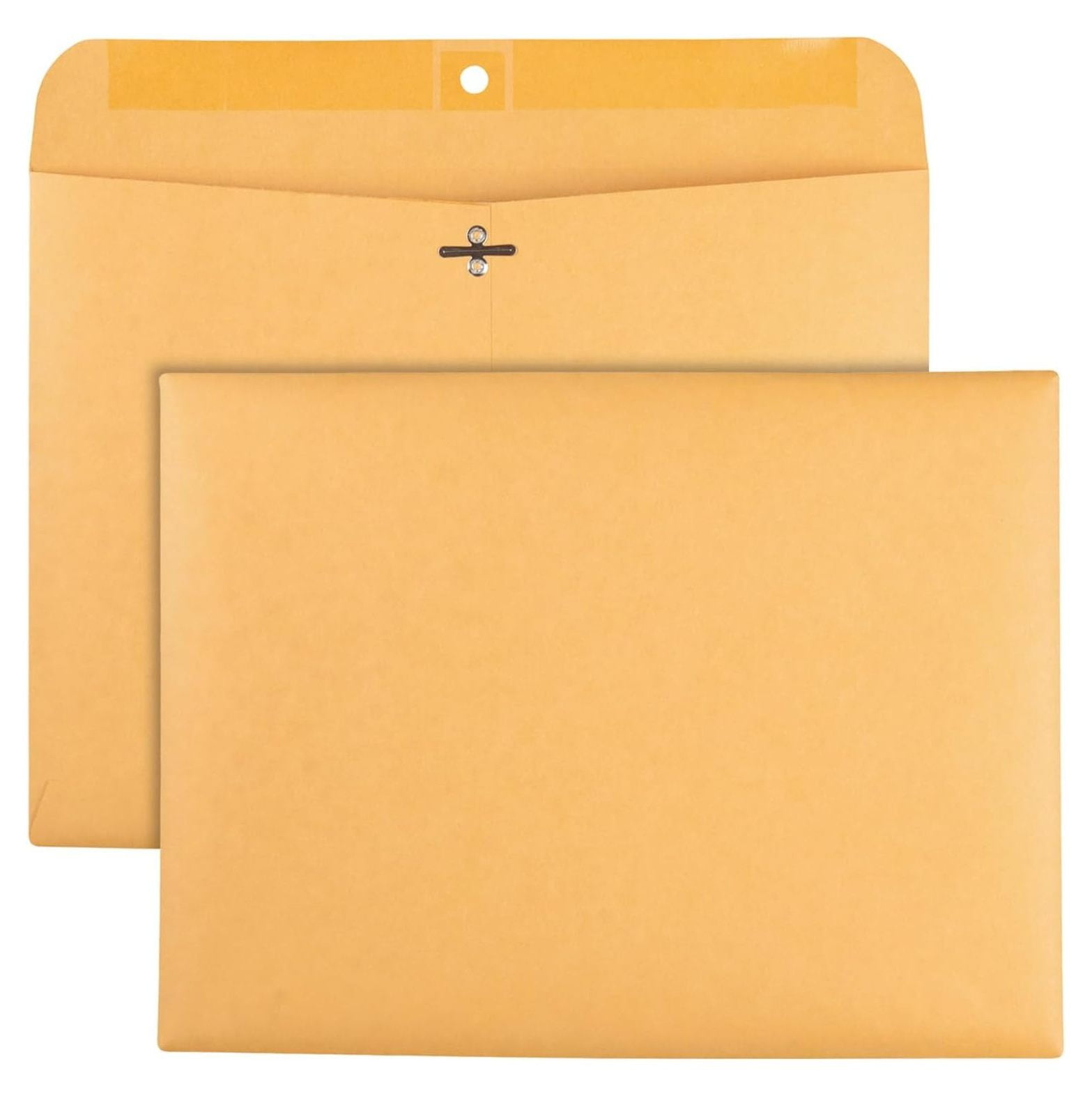 9 x 12 Clasp Envelopes, Deeply Gummed Flaps for Permanent Secure Seal ...