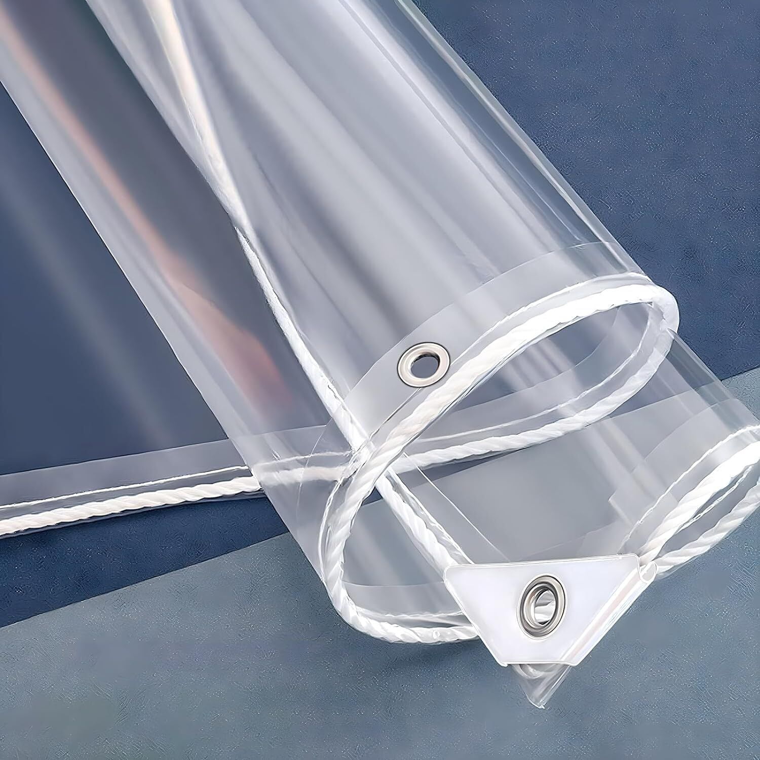 9' x 12' Clear Tarp 14 Mil PVC Heavy Duty Waterproof Clear Tarps ...