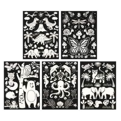 9" x 12" Fuzzy Animal Poster Assortment by Creatology – Assorted Velvet ...